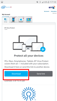 BT Virus Protect app | BT Help