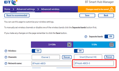 How do I change the wi-fi channel on my BT Hub | BT Help